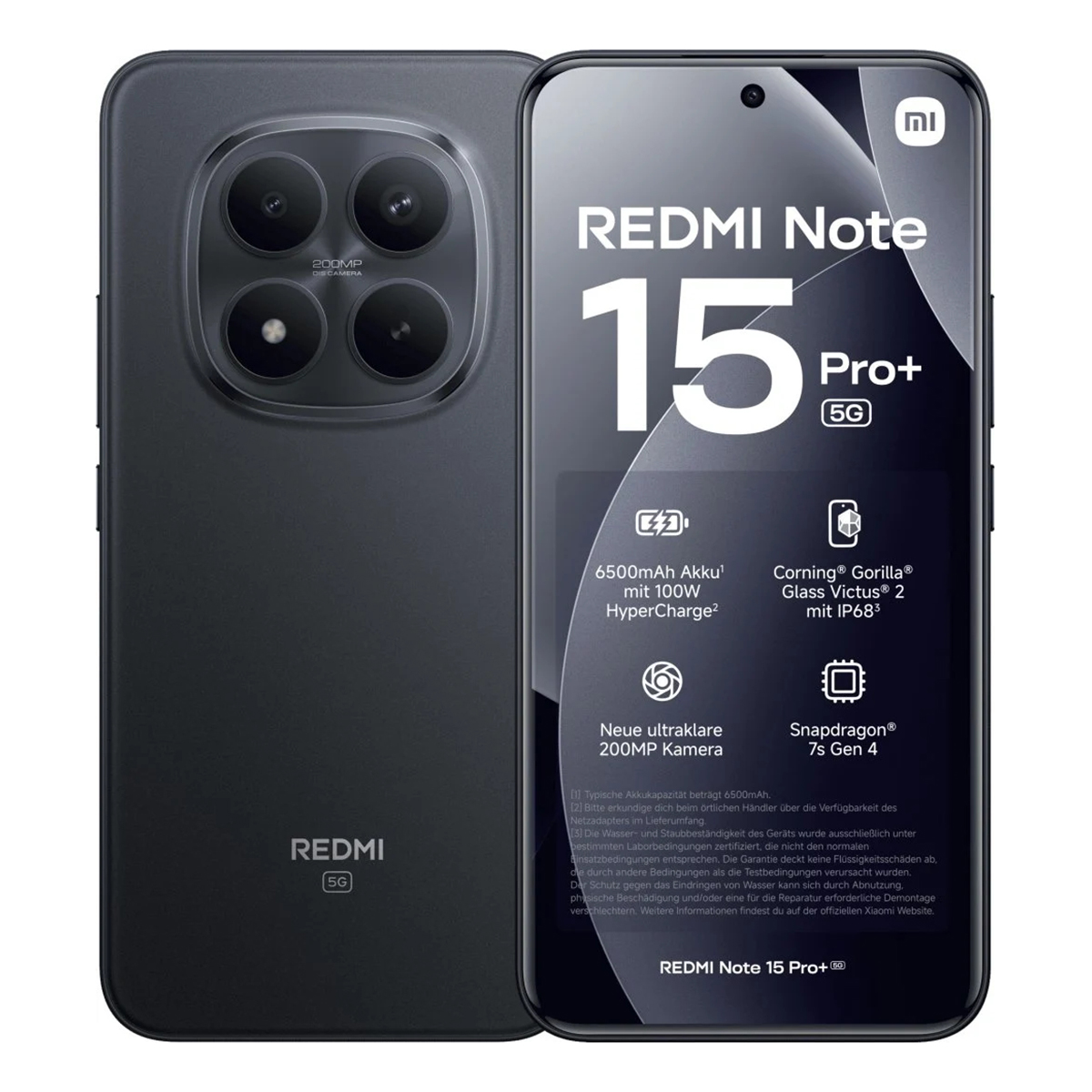 Купить Xiaomi Redmi Note 15 Pro+ 5G 12/512Gb Midnight Black, чёрный в ...